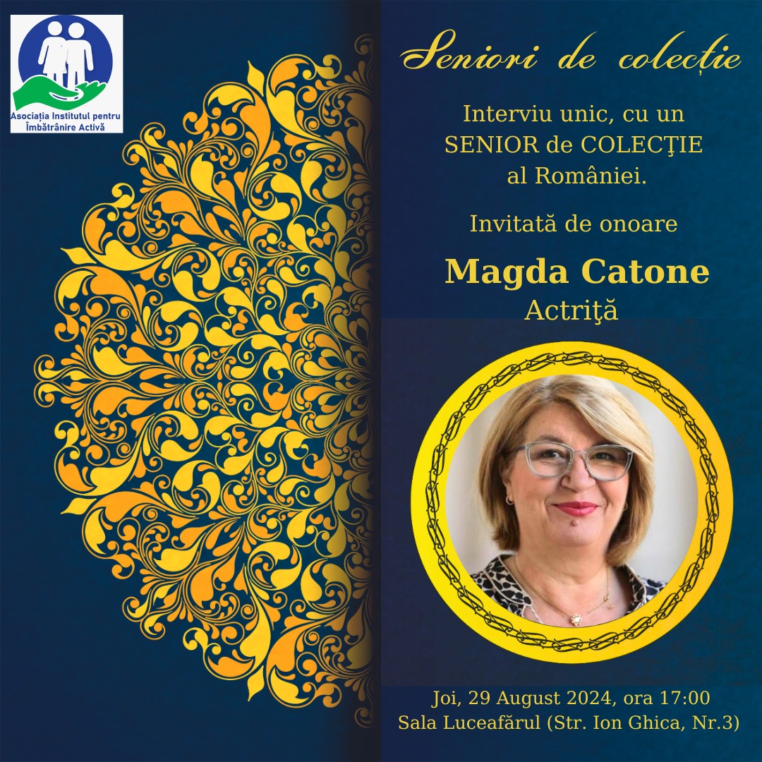 Actriţa MAGDA CATONE, invitată de onoare la cea de-a XXII-a ediție a ...